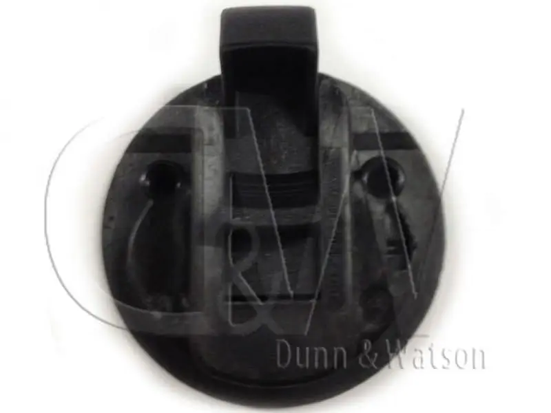Black Finger Pull Latch | Single Round-Hole Installation