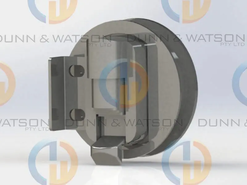 Black Finger Pull Latch | Single Round-Hole Installation
