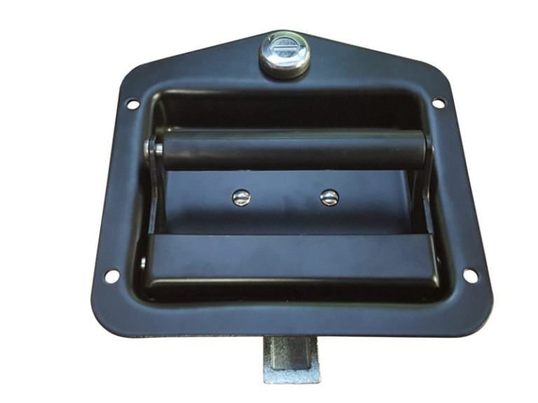Cargo Drawer Lock and Handle - Black - Trailer Parts Direct