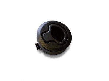 Black Finger Pull Latch | Single Round-Hole Installation