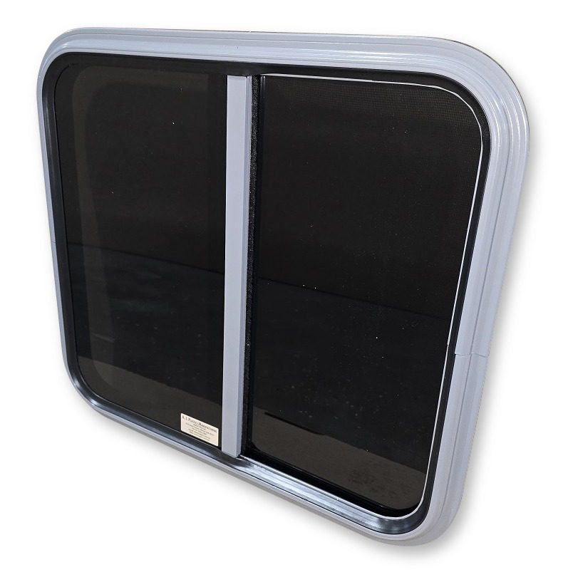 Sliding Caravan & Canopy Window - White Frame - Trailer Parts Direct